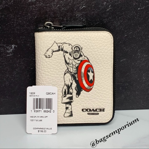 Coach | Bags | Coach Marvel Captain America Wallet | Poshmark